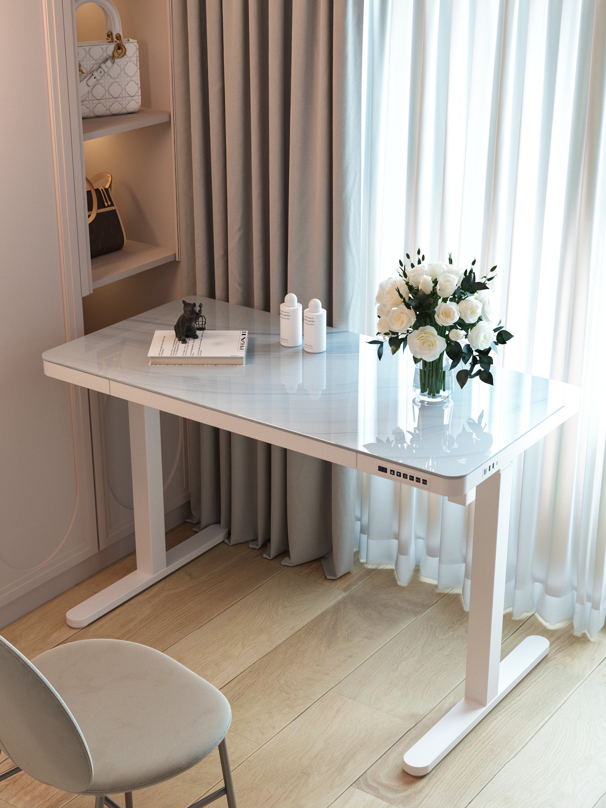 KOWO Premium Series - Tempered Glass Standing Desks UK